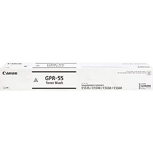 Canon GPR-55BK 0481C003AA C5535 C5540 C5550 C5560 Toner Cartridge (Black) in Retail Packaging
