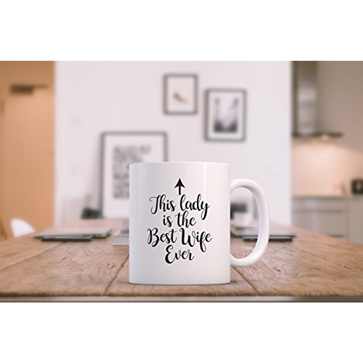 Best Wife Ever Funny Coffee Mug - Anniversary or Birthday Gifts for Wife, Women, Her - Wife Gifts from Husband, Him - Cool Bday Present Idea for Wifey - Fun Wife Mug, Unique Novelty Cup