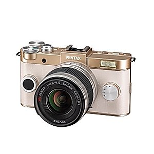 Pentax Q-S1 02 12.4MP Mirrorless Digital Camera with 3-Inch LCD (Champagne Gold)