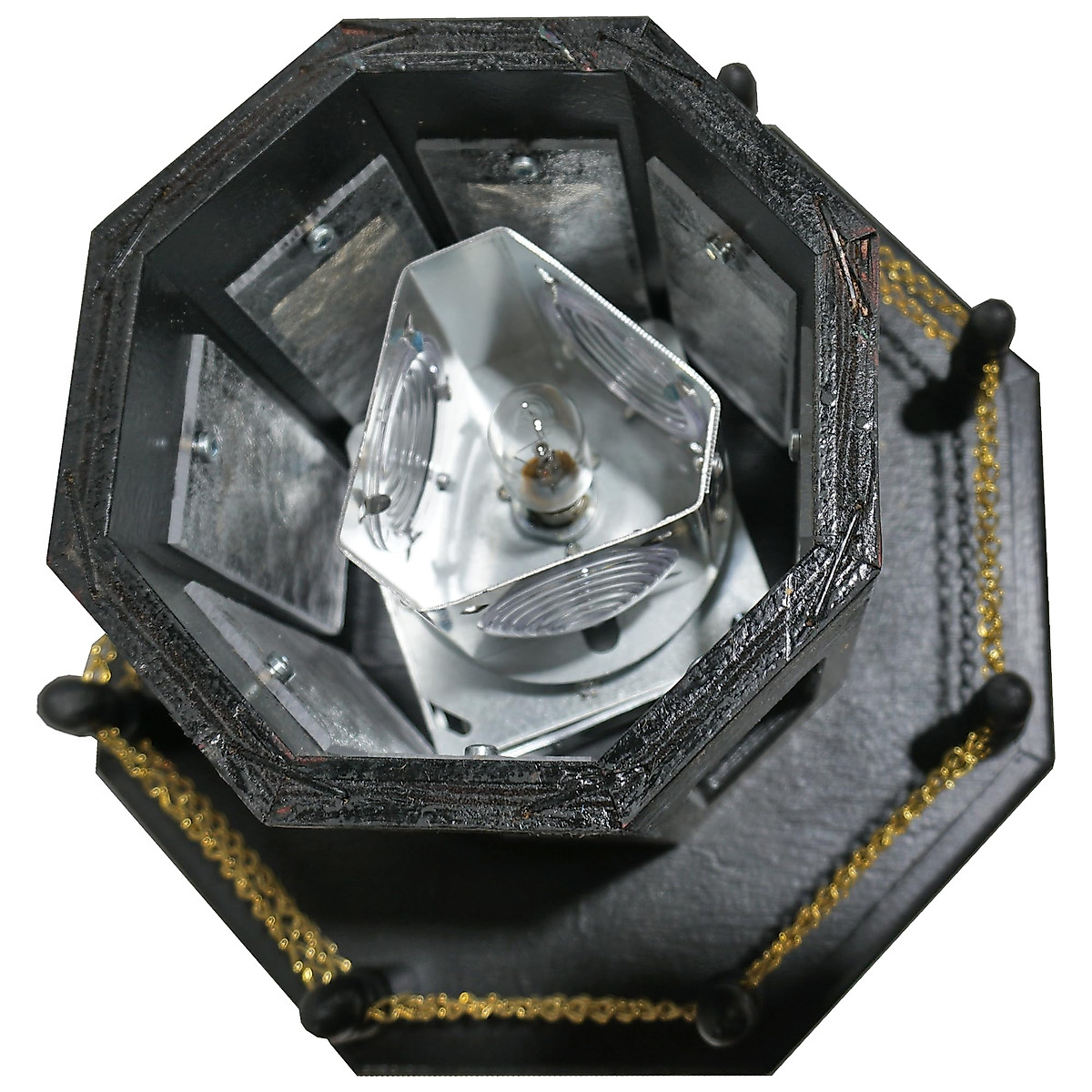 DutchCrafters Rotating Light Kit, Revolving Lighthouse Beacon Light, 36RPM, 120v Wired Lighting, Fits 3' - 12' Decorative Amish Lighthouse