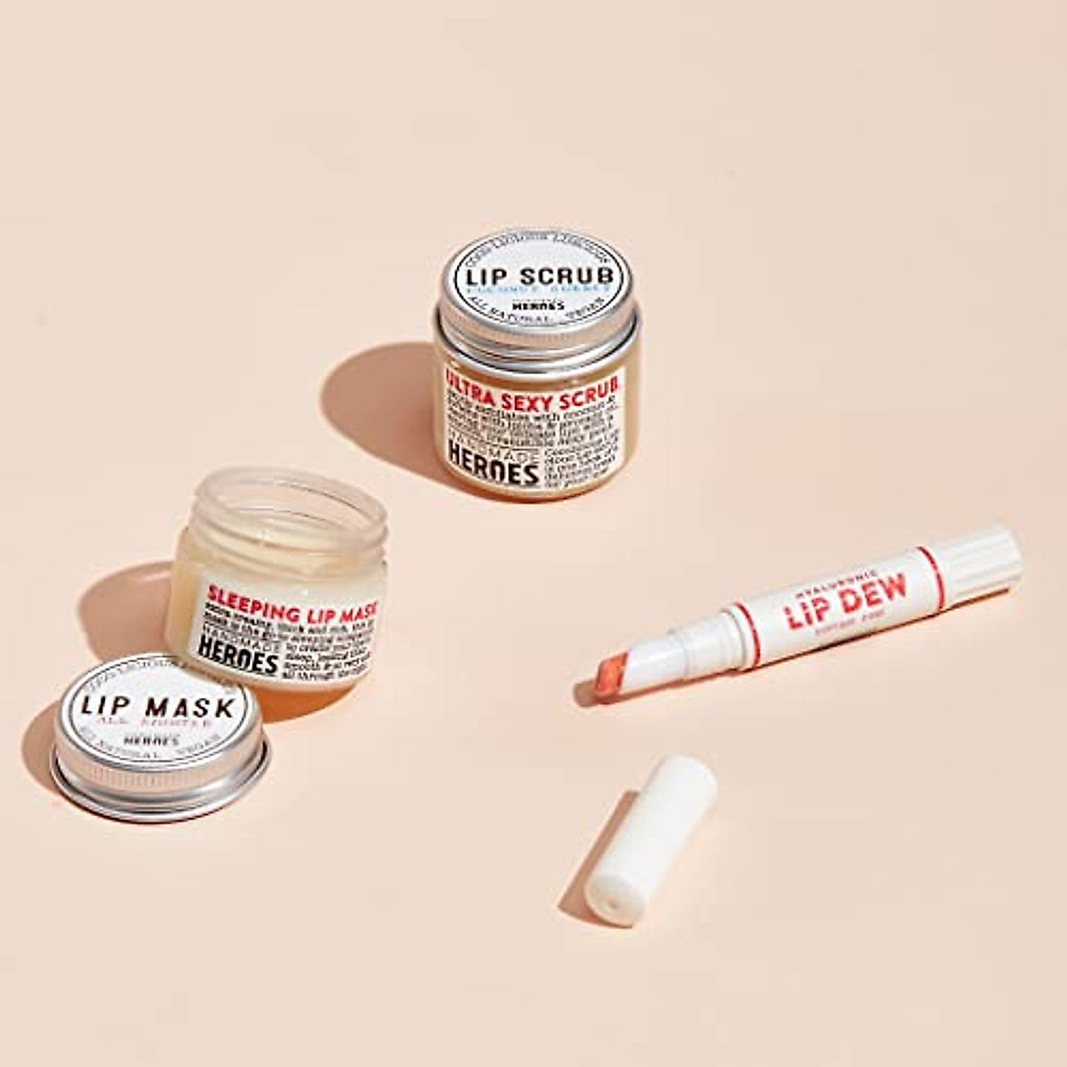 Save 10% Lip Scrub and Lip Mask Bundle - Clean Sustainable Skincare Lip Exfoliator and Lip Treatment