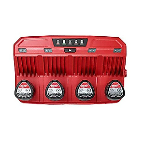Milwauke M12 Four Bay Sequential Battery Charger New