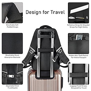 Backpack for Girls School Laptop Bag 15.6 Inch for Teenage, Women Daypack Black Large Middle High Elementary College Student Bookbag Grade 5 6 7 8 9 10 Ages 13 14 15 16 17 18 19 Mochilas Escolares