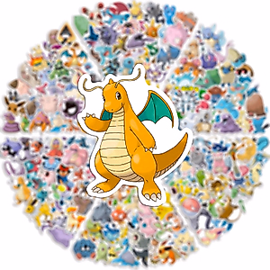 300 PCS Cute Cartoon Anime Stickers Cool Cartoon Stickers for Water Bottles,Laptop,Phone,Skateboard,Bicycle