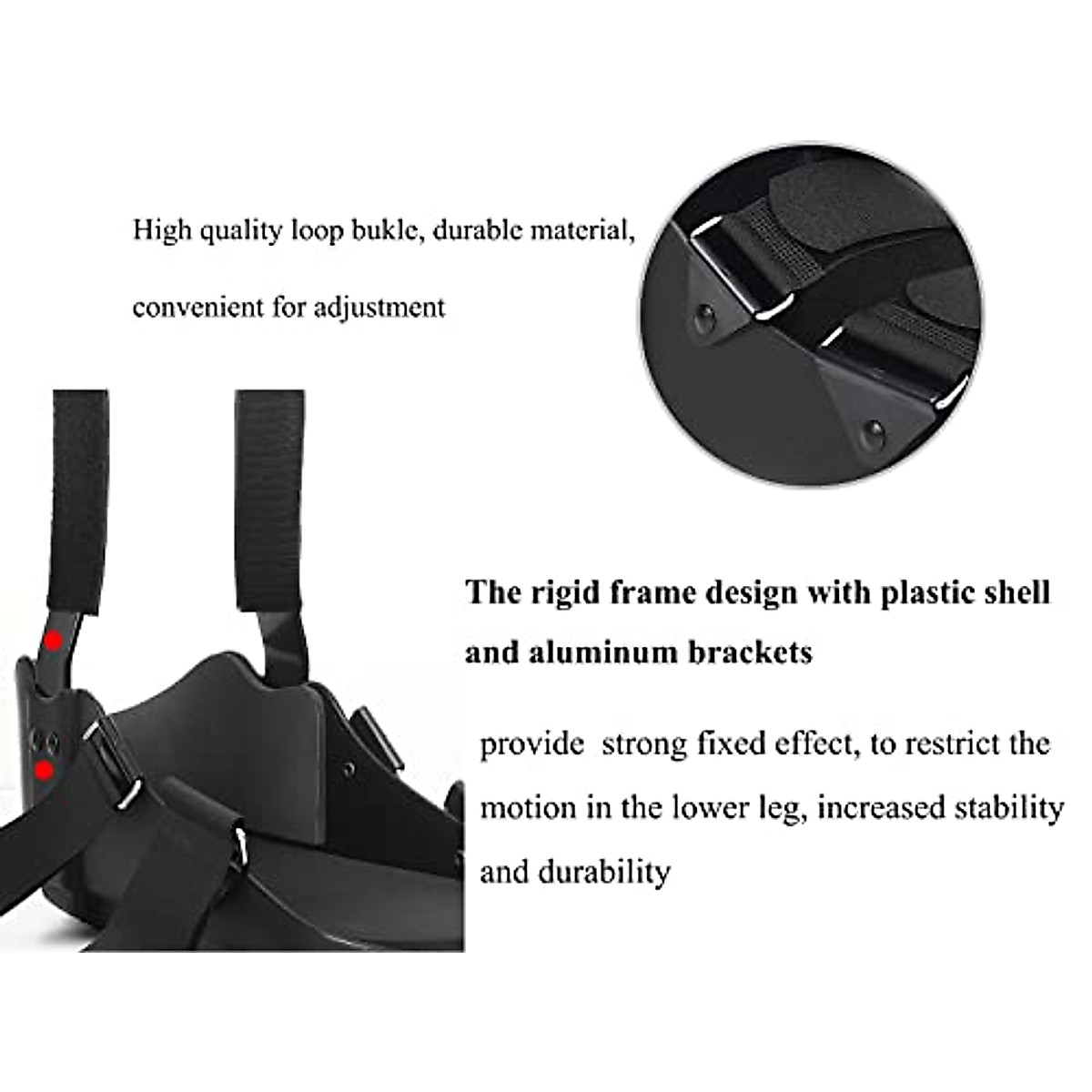 Jewlri Short Air Walker Fracture Boot Walking Protection Boot Inflatable with Aluminum Brackets for Broken Foot Fractures Sprains fits Left or Right Foot Ankle Medium