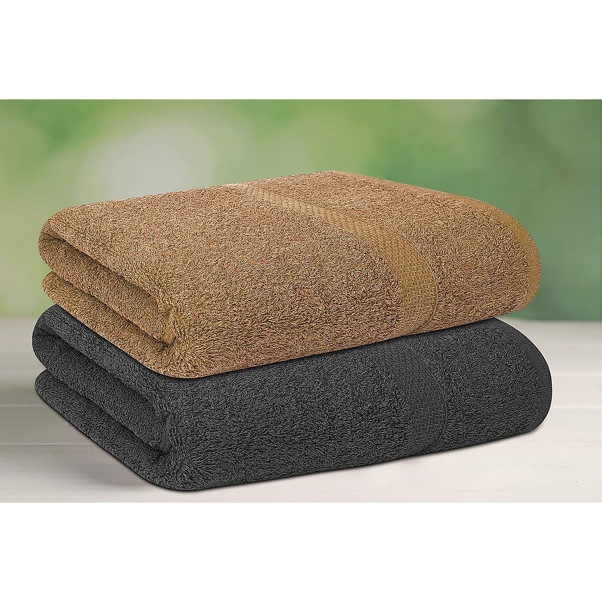 Textila Cotton Bath Towels - Medium Bath Towel 24x48 Inches - Pack of 4 - Multi Color - Soft and Absorbent Towels for Bathroom, Gym, Pool, Spa, Hotel, Home & Hair Wrap Use