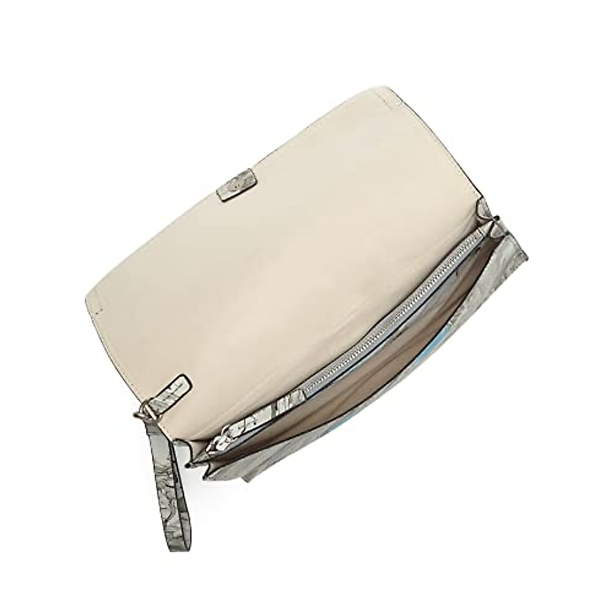 Lucky Zira Clutch, Marble Blue