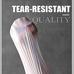 Drawstring 8 Gallon Trash Bags - Medium Trash Bags 8 Gallon Garbage Bags, Individual Unscented 8 Gal Bathroom Trash Bags, 42 Count