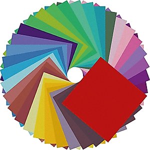 Origami Paper 6 Inches Square 500 Sheets 20 Vivid Colors Double Sided for Kids & Adults Arts and Crafts Projects