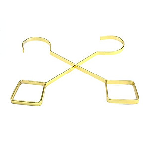 Chinflly 3 PCS Long Hanging Hooks,9.84 Inch / 250 mm Length -Shaped Door Hanger Hook,Metal Hanger Hooks Uses for Garden,Bathroom,Closet,Kitchen ect.Gold