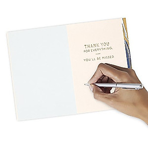 Hallmark Coworker Greeting Card (Thank You For Everything) - 499RZB1008, 5 inches wide and 7.2 inches long