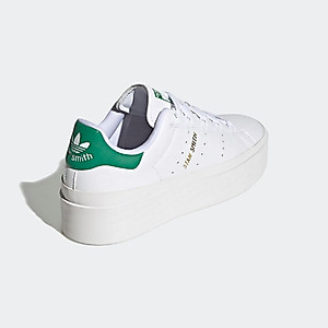 adidas Originals Women's Stan Smith Bonega Sneaker, White/White/Green, 7