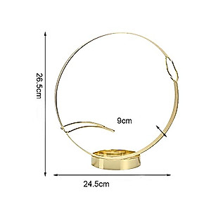 ZYZMH Round Holder Countertop Stand Retro Tabletop Display for Single Bottle Bar Rustproof Barware Living Room Wine Rack Organizer (Size : Bronze)