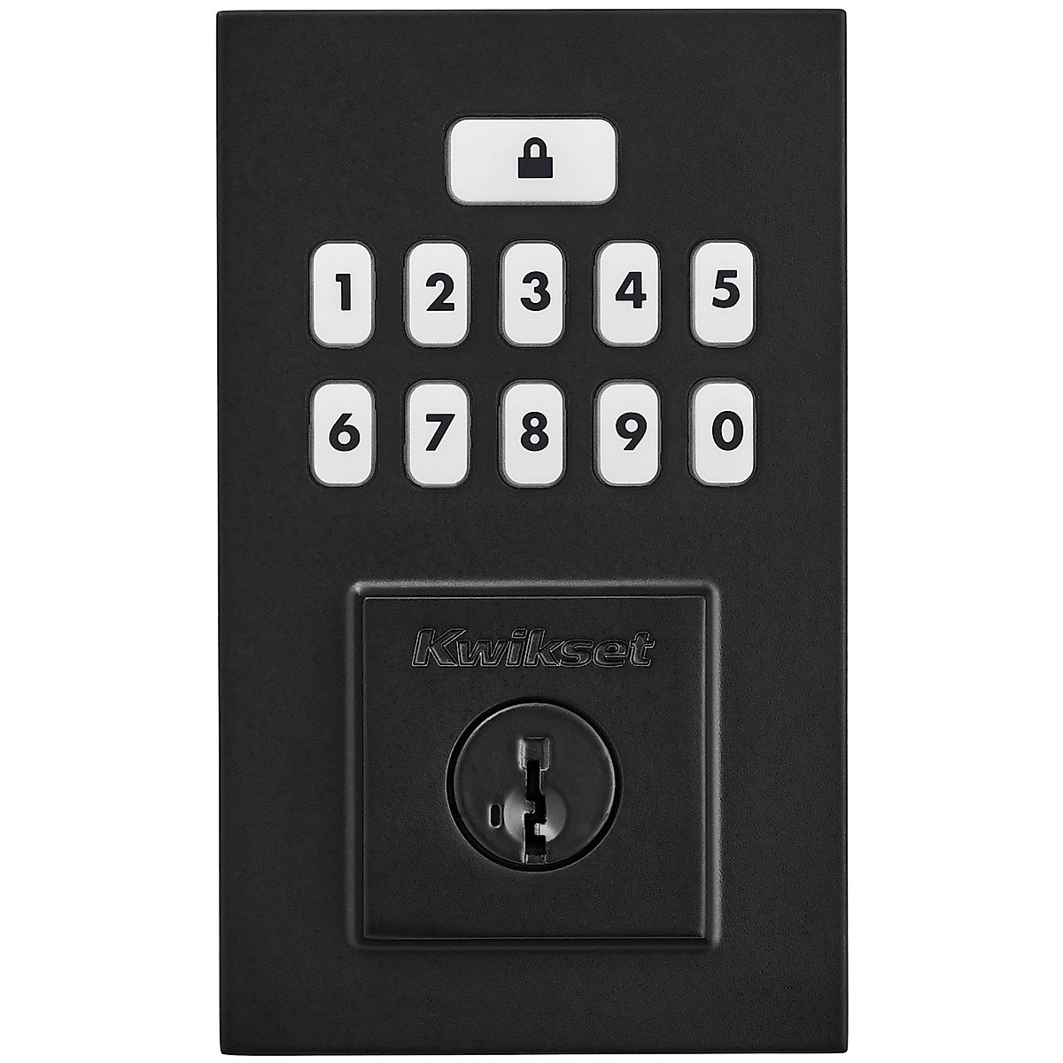 Kwikset 9260CNT-26S Contemporary SmartCode Keypad Electronic Deadbolt SmartKey Bright Chrome Finish
