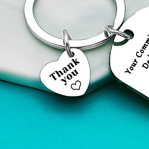 Xiahuyu Thank You Gifts Employee Appreciation Gifts Keychain Employee of the Month Gifts Coworker Thank You Gifts Employee Gifts for Christmas Birthday Work Anniversary Leaving Retirement