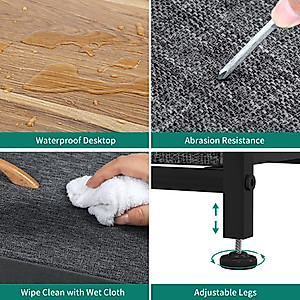 YITAHOME Dresser with 4 Drawers - Fabric Storage Tower, Organizer Unit for Bedroom, Living Room, Hallway, Closets - Sturdy Steel Frame, Wooden Top & Easy Pull Fabric Bins