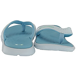Under Armour Girls' Ignite Marbella Flip Flop, (400) Halogen Blue/Tonic/Green Breeze, 11K, US
