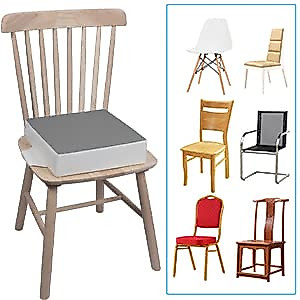 Toddler Booster Seat Dining, PU Washable 2 Straps Safety Buckle Kids Booster Seat for Dining Table, Portable Travel Increasing Cushion…