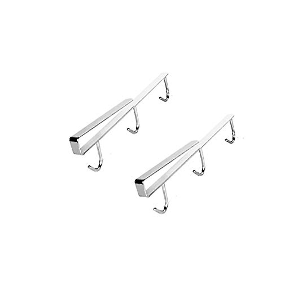 Coffee Mug Holder - 304 Stainless Steel ，Cup Rack Under Shelf, Fit for The Cabinet 0.8" or Less(Primary Color, 2 Pieces)