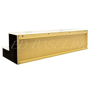 LED Baseline Lighted Floating Wall Shelf 2 Tier (48", Standard Gloss Black)