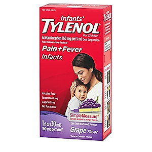 Tylenol Infants Acetaminophen Liquid Medicine, Grape, 1 fl. oz