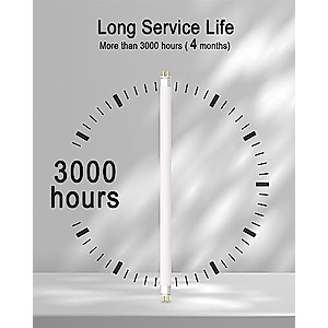 Dichroma 4 Pack T5 8W Replacement Bulb for Faicuk WS108 Wall Sconce Fly Light Trap, 12 Inch F8T5/BL UVA Fluorescent Led Bug Zapper Bulbs