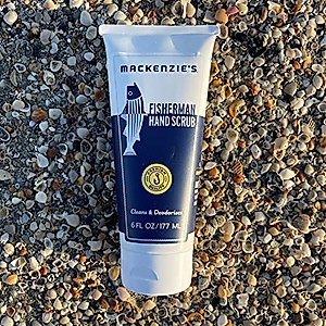 MacKenzie's Fisherman Hand Scrub - 6 Oz - Cleansing & Deodorizing Hand Cleaner - Gifts for Fisherman, Cooks & Gardeners