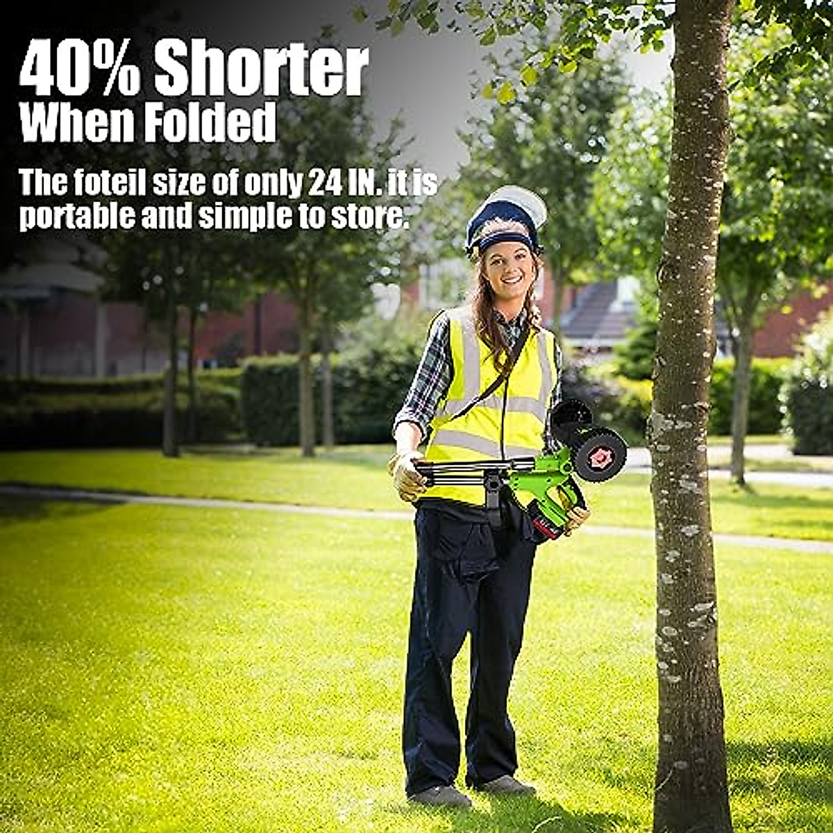 Cordless Weed Wacker,Battery Powered Weed Wacker 3 in 1 Rechargeable Weed Wacker Electric for Lawn Garden Yard, Includes 2 * 3.aH Batteries