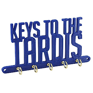Dr. Who Doctor Who Tardis Key Rack Key Holder Jewelry Organizer 6" x 3" x 3/16"