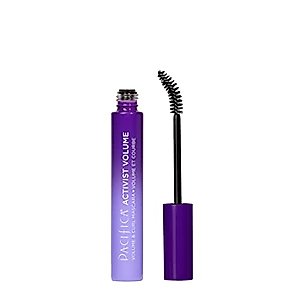 Pacifica Beauty | Activist Curling Mascara | Black | Volume and Length | Vegan Brush | Glass Tube | Clean Eye Makeup | Plant-Fibers | Microplastic + Nylon 6 Free | Vegan, Talc-Free, Cruelty-Free