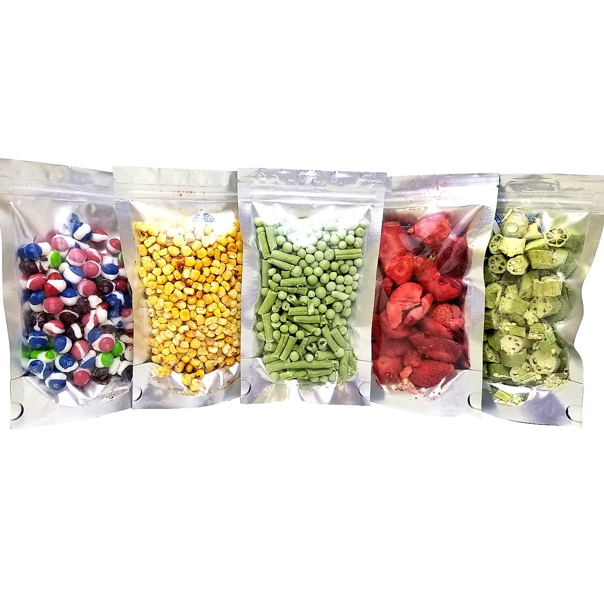Clear Front Resealable Mylar Bags - 5 Mil - 6" x 9" x 3" Gusset Zip Seal Stand Up Pouch for Freeze Dried Fruits Food Grains Coffee Candy Tea Snacks Storage Container (100)