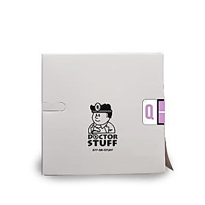 Doctor Stuff - File Folder Labels, Alphabet Letter Q, Jeter/TAB 5109 - JXAM Alternate Series Compatible Alpha Stickers, Lilac, 15/16" x 1-5/8", 500/Roll