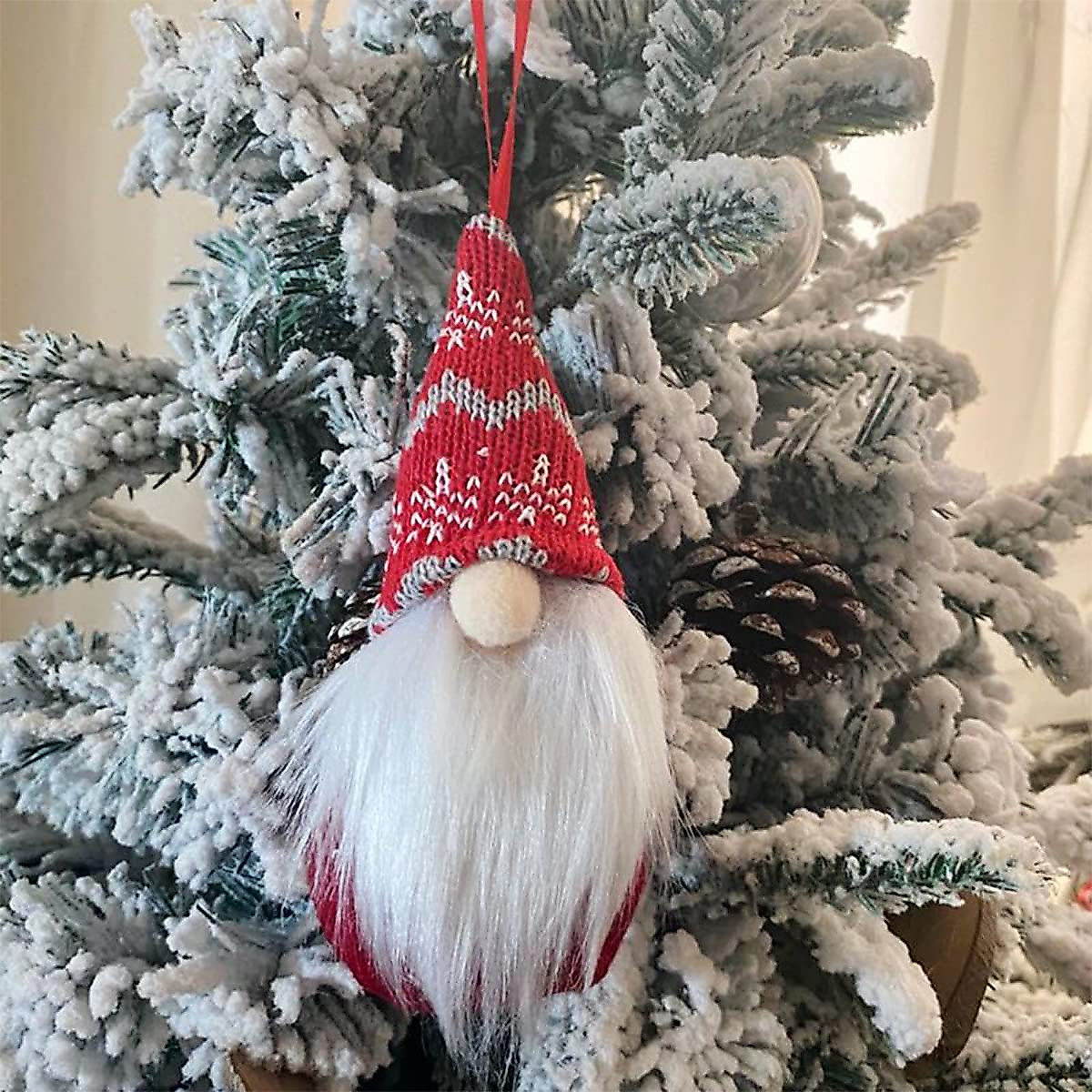 Jofan 12 Pack Christmas Ornaments Hanging Christmas Gnomes for Christmas Tree Decorations Home Christmas Decor