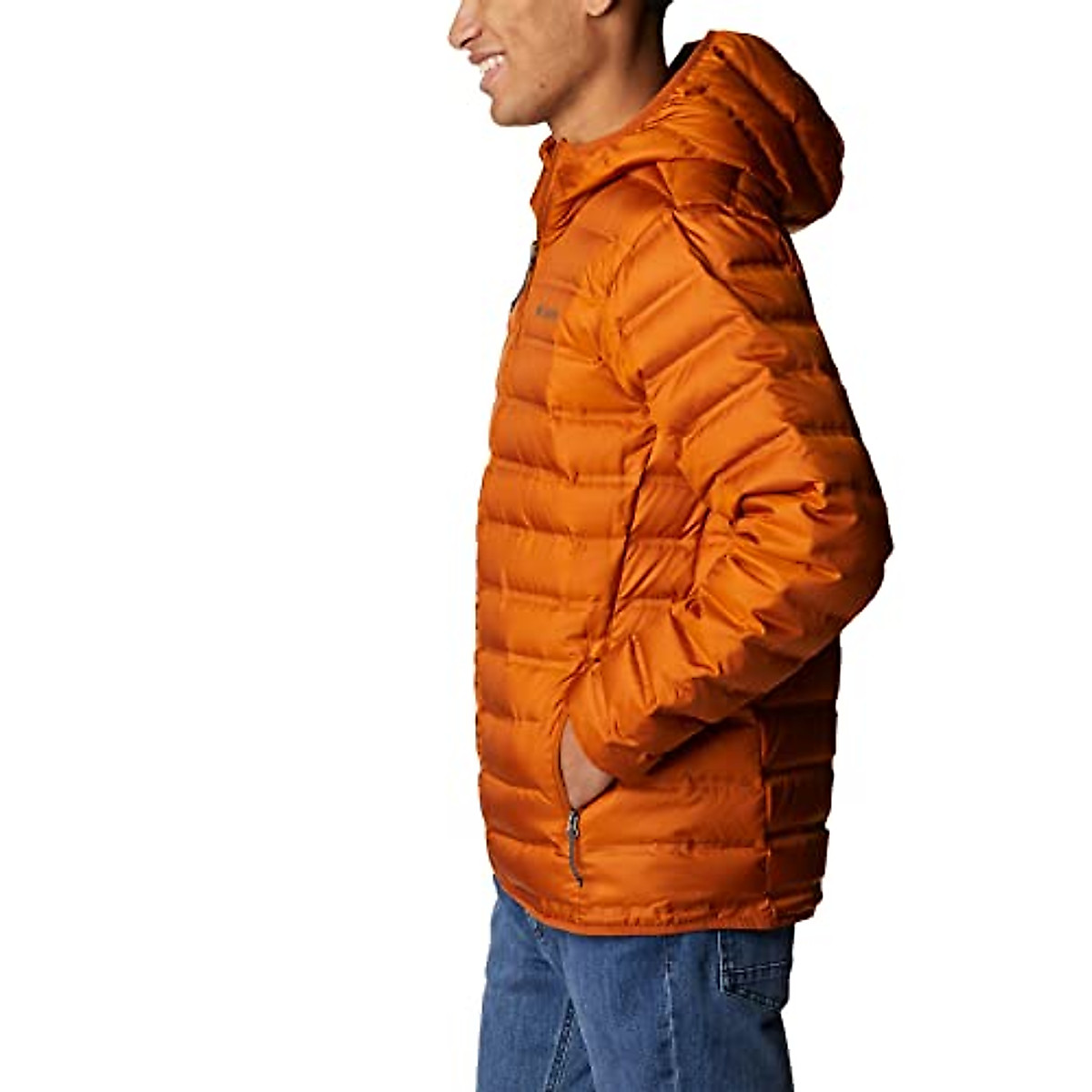 Columbia Men's Lake 22 Down Hooded Jacket, Warm Copper, Large