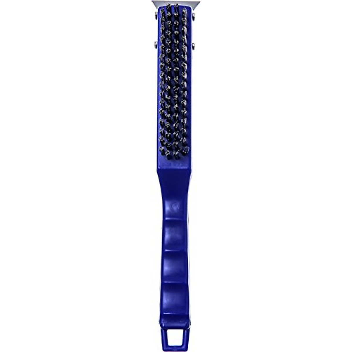 SPARTA 4067100 Flo-Pac Plastic Kitchen Brush, Grill Cleaning Brush, Griddle Brush With Scraper For Kitchen, Restaurant, Home , 11.38 Inches, Blue