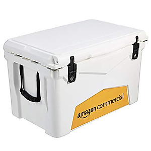AmazonCommercial Rotomolded Cooler, 60 Qt., White