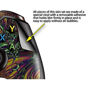 WraptorSkinz Decal Style Vinyl Skin Wrap compatible with XBOX One Original Wireless Controller Fire And Water