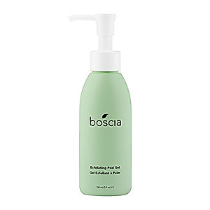 boscia Exfoliating Peel Gel, Vegan Cruelty-Free, Natural Clean Skincare. Deep-Cleaning Daily Face Exfoliator Pore Minimizer Blackhead Remover. 5 fl oz