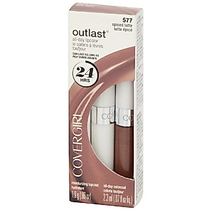 CoverGirl Outlast All Day Two Step Lipcolor, Spiced Latte 577, 0.13 Ounce