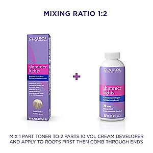 Clairol Professional Shimmer Lights Permanent Cream Toner - Platinum Ice