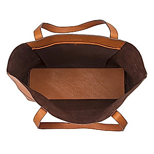 Overbrooke Reversible Tote Bag, Tan - Vegan Leather Womens Shoulder Tote with Wristlet