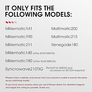 YESWELDER Spool Gun, 150 A, 10 FT Cable Fits select Miller welder