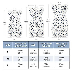 Knirose Swaddle Blanket Sleep Sack with Arms Up Design Help Baby Self-Soothing 2 Packs, 3-Way Transitions to Arms-Free Wearable Sleeping Bag for Newborn Baby Snug Fit Calms Startle Reflex Better Sleep