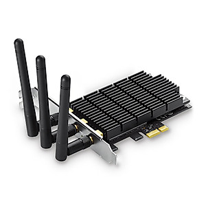 TP-Link Archer T9E AC1900 Wireless WiFi PCIe network Adapter Card for PC, with Beamforming and Heatsink Technology