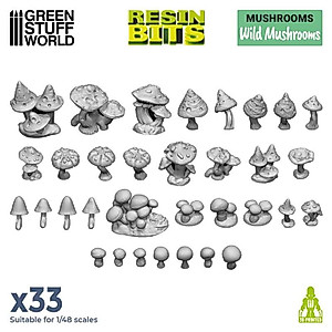 Green Stuff World for Models and Miniatures - Wild Mushrooms 11608