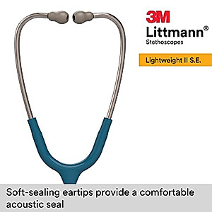 3M Littmann Lightweight II S.E. Stethoscope, 2452, 28" Caribbean Blue Tube