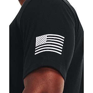 Under Armour Men's New Freedom Logo T-Shirt, (003) Black / / White, 3X-Large