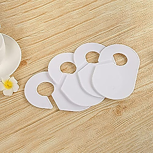 UUYYEO 12 Pcs Clothing Rack Size Dividers Blank Hangers Closet Dividers Rectangular Closet Dividers for Home or Cloth Store