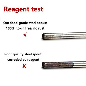 Pour Spouts for Olive Oil Bottles Flip Top Speed Pourers Oil Dispenser Spout Set of 7 with Funnel