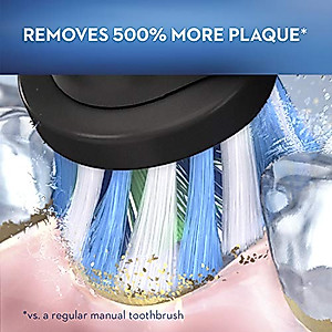 Oral-B GENIUS X Electric Toothbrush with 3 Oral-B Replacement Brush Heads and Toothbrush Case, Black